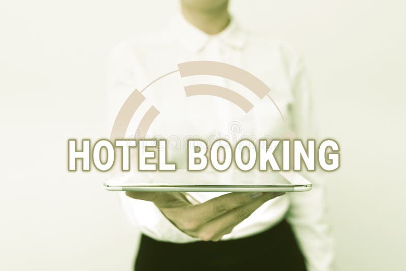 Hand Writing Sign Hotel Booking. Word Written on Online Reservations ... Hand Writing Sign Hotel Booking. Word Written on Online Reservations ...
