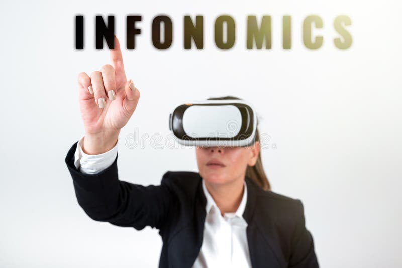 Conceptual Caption Infonomics. Business Showcase Visual Image Used To ...