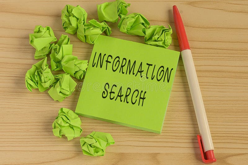 Text Sign Showing Information Search. Conceptual Photo Options ...