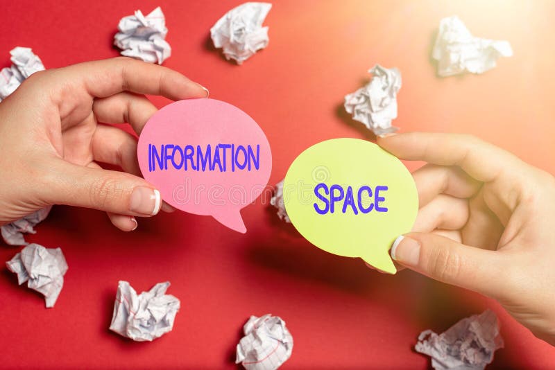 Sign Displaying Information Space. Business Concept Place Especially a ...