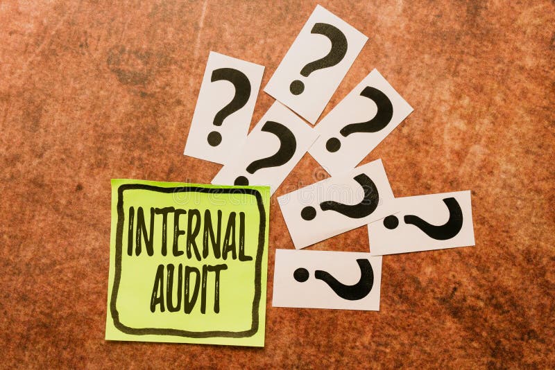 Hand Writing Sign Internal Audit. Conceptual Photo Evaluates the ...