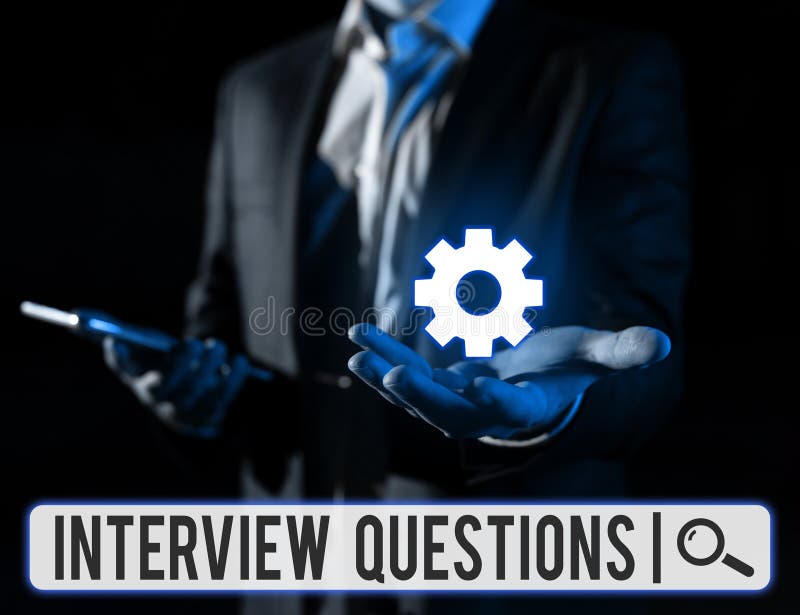 Text Caption Presenting Interview Questions. Business Idea Typical ...