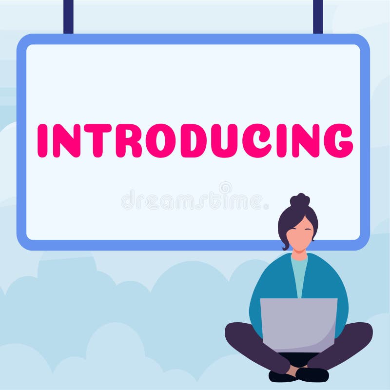 Hand Writing Sign Introducing. Conceptual Photo Presenting a Topic or ...