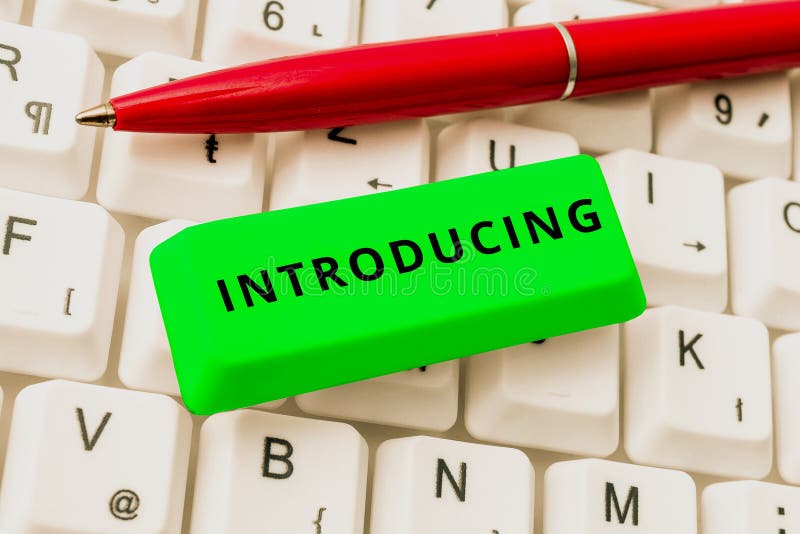 Handwriting Text Introducing. Word Written on Presenting a Topic or ...