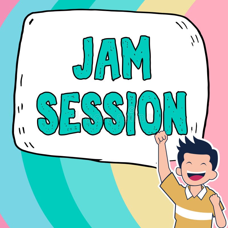 Conceptual Caption Jam Session. Word for Impromptu Performance by a ...