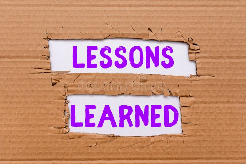 Hand Writing Sign Lessons Learned. Business Idea Promote Share and Use ... Hand Writing Sign Lessons Learned. Business Idea Promote Share and Use ...