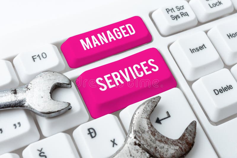 Hand Writing Sign Managed Services. Word Written on Estimated Amount of ... Hand Writing Sign Managed Services. Word Written on Estimated Amount of ...