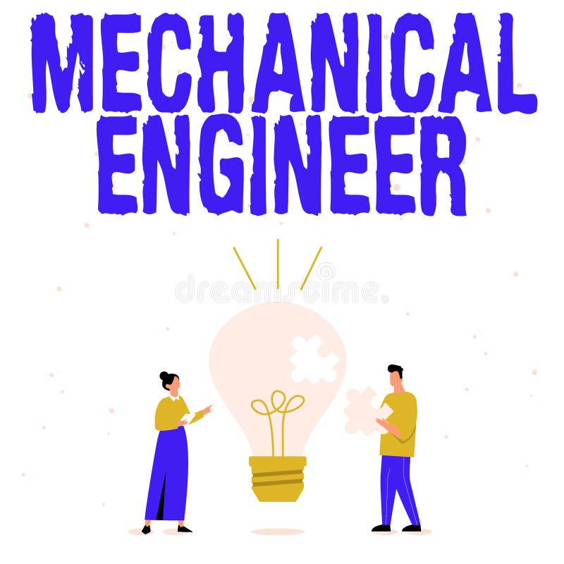 Hand Writing Sign Mechanical Engineer. Concept Meaning Applied ...