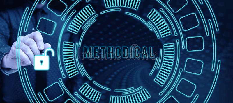 Hand Writing Sign Methodical. Business Idea System of Methods Used in a ...