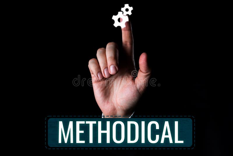 Hand Writing Sign Methodical. Business Overview System of Methods Used ...