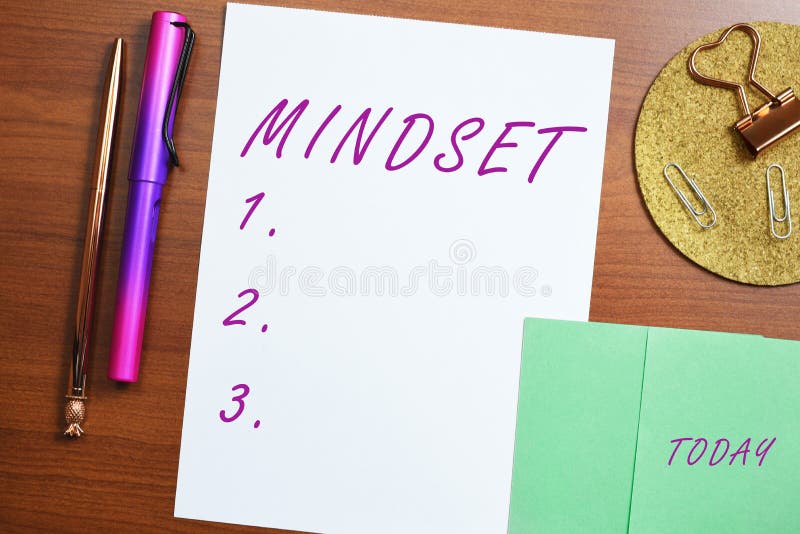 Hand Writing Sign Mindset. Business Approach Set of Assumptions Methods ... Hand Writing Sign Mindset. Business Approach Set of Assumptions Methods ...