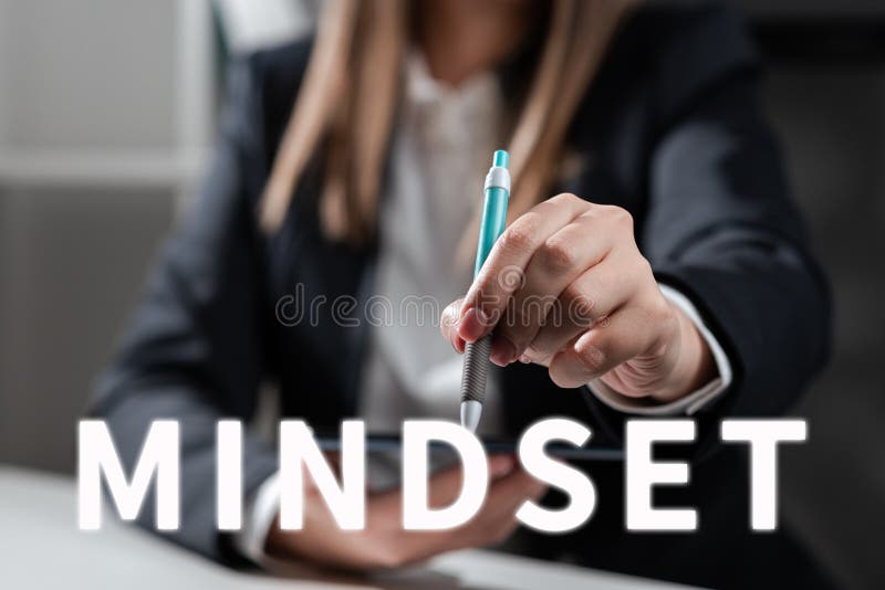 Writing Displaying Text Mindset. Concept Meaning Set of Assumptions ...