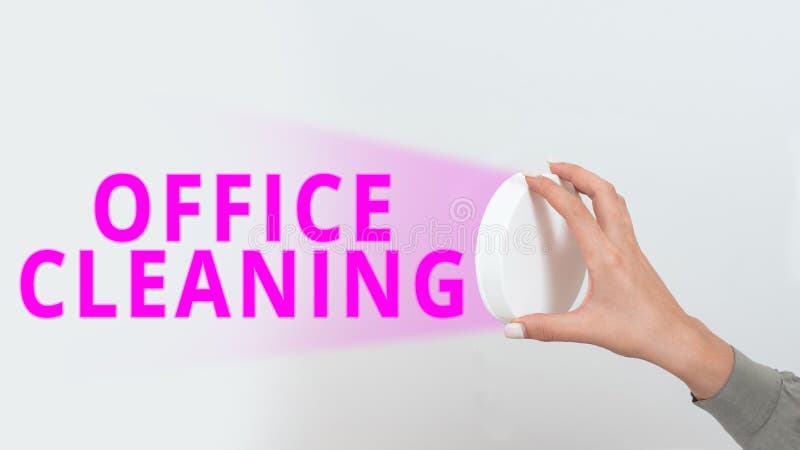 Conceptual Display Office Cleaning. Business Concept the Action or ...