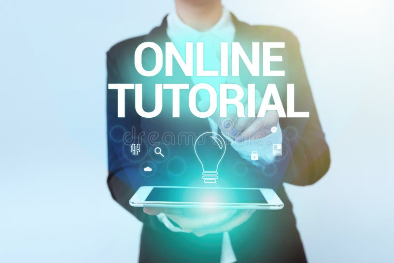 Hand Writing Sign Online Tutorial. Business Overview Process of ...