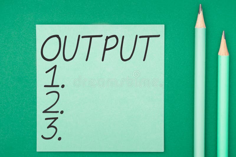 Handwriting Text Output. Business Concept the Final Result of Something ...