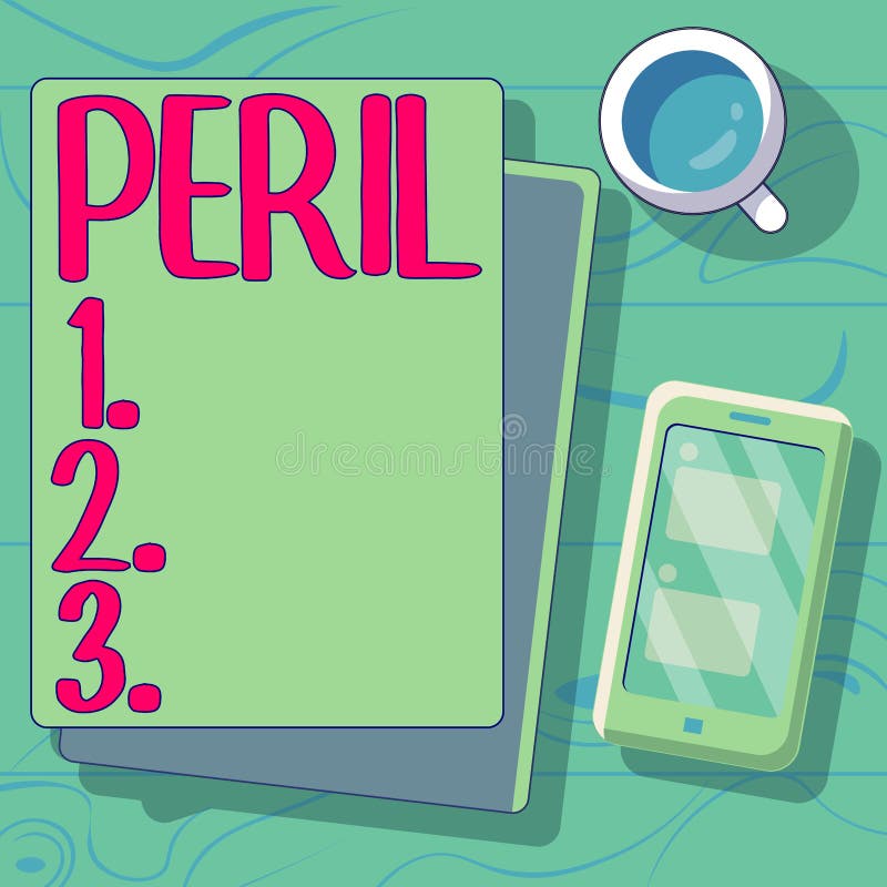 Hand Writing Sign Peril. Internet Concept Indicates Something Extremely ...