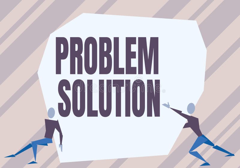 Hand Writing Sign Problem Solution Business Concept Solving Consists Of Using Generic Methods