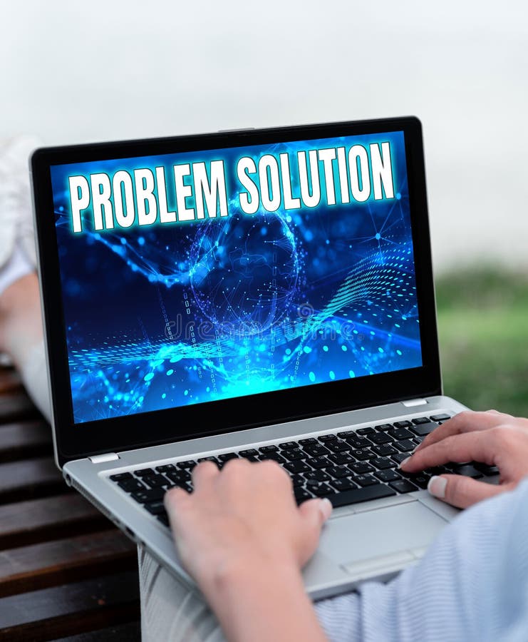 Hand Writing Sign Problem Solution Word Written On Solving Consists Of Using Generic Methods In