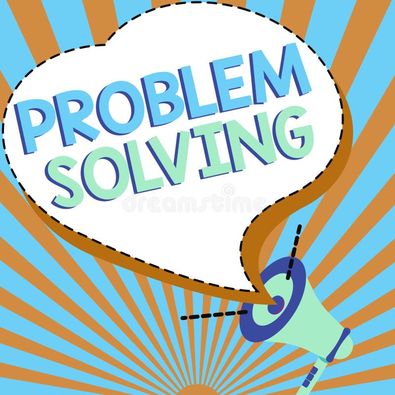 Hand Writing Sign Problem Solving. Internet Concept To Find an Answer ...