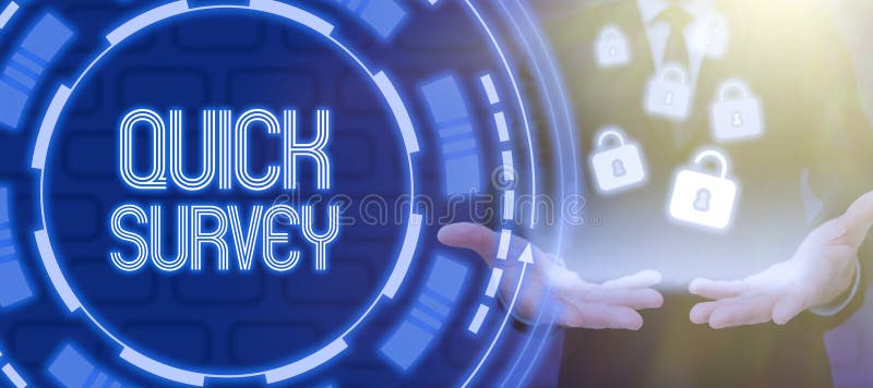 Hand Writing Sign Quick Survey. Business Showcase Conduct Fast Check on ... Hand Writing Sign Quick Survey. Business Showcase Conduct Fast Check on ...