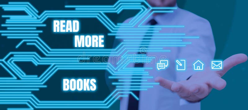 Hand Writing Sign Read More Books. Concept Meaning Increase Your ...