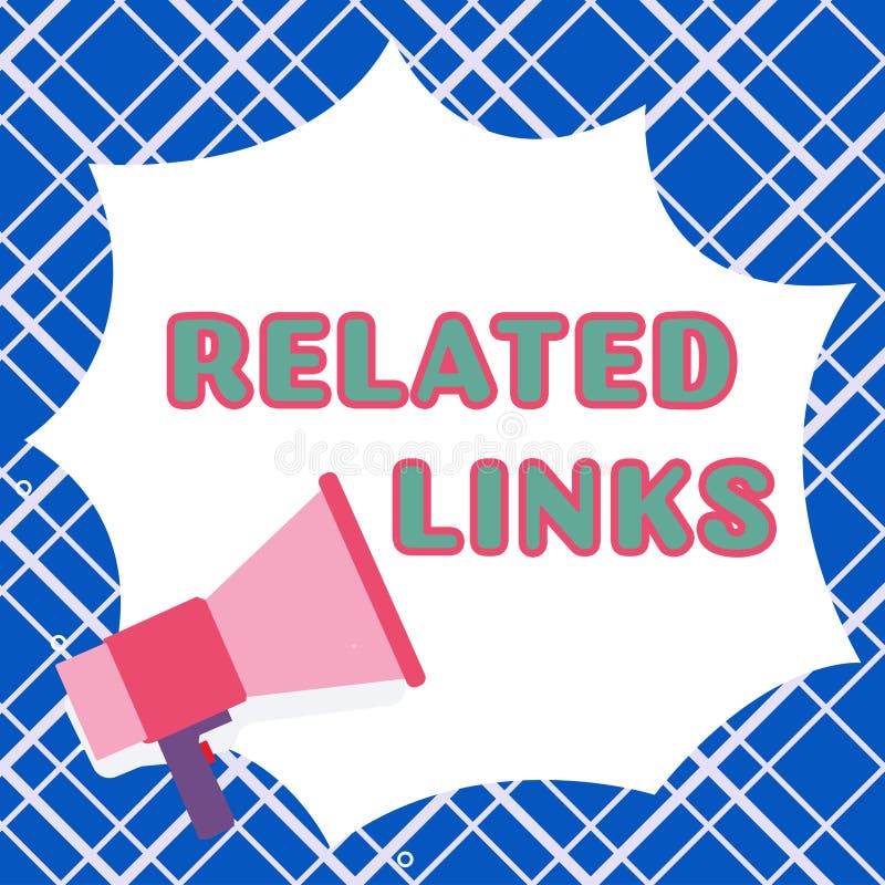 Hand Writing Sign Related Links. Word for Website Inside a Webpage ...