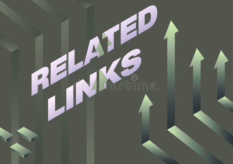 Hand Writing Sign Related Links. Word Written on Website Inside a ...