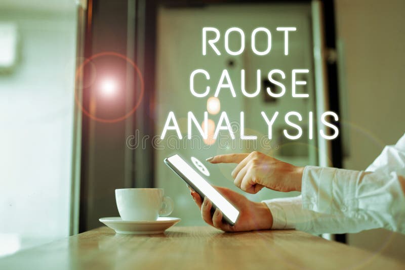 Hand Writing Sign Root Cause Analysis. Business Approach Method of ...