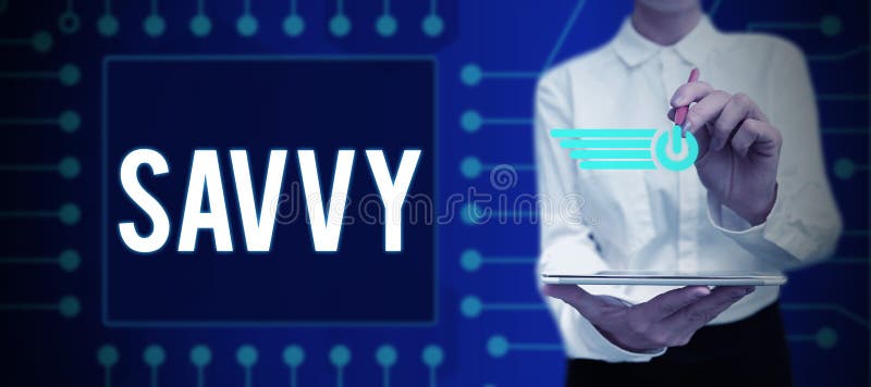 Text Showing Inspiration Savvy. Business Concept Having Perception ...