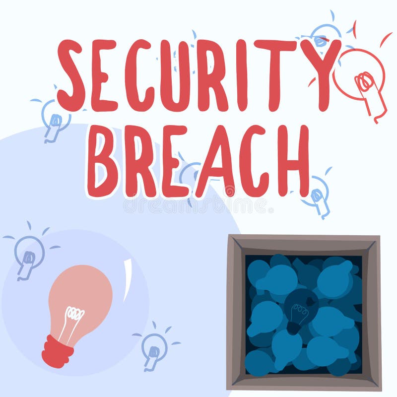 Hand Writing Sign Security Breach. Business Showcase Incident that ...