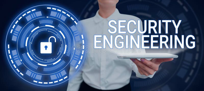 Hand Writing Sign Security Engineering. Business Overview Focus on the ...