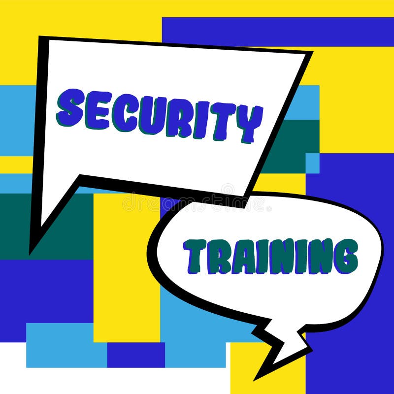 Security Training Text Quote on a Banner Stock Illustration ...