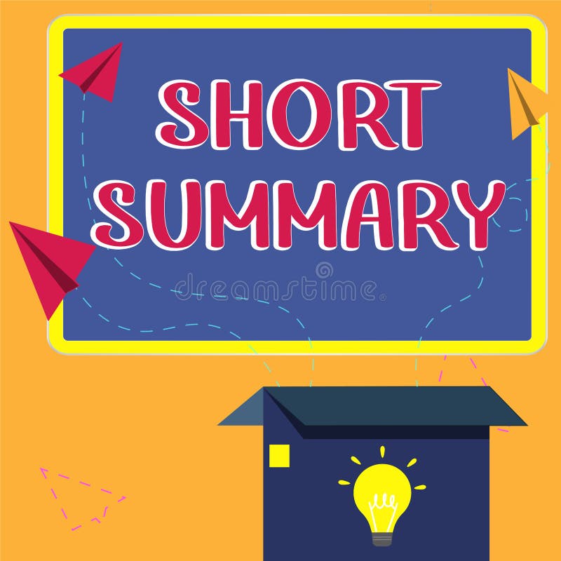 Hand Writing Sign Short Summary. Concept Meaning Brief Statement of ... Hand Writing Sign Short Summary. Concept Meaning Brief Statement of ...