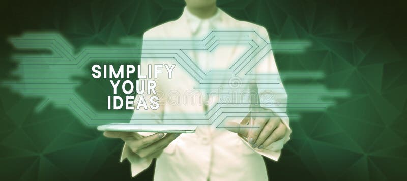 Hand Writing Sign Simplify Your Ideas. Business Overview Make Simple or ... Hand Writing Sign Simplify Your Ideas. Business Overview Make Simple or ...