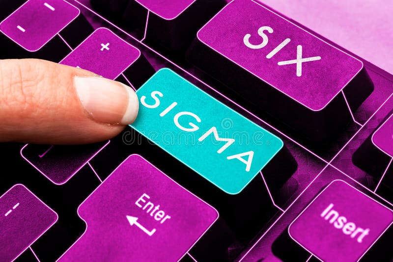 Hand Writing Sign Six Sigma. Business Idea Management Techniques To ...