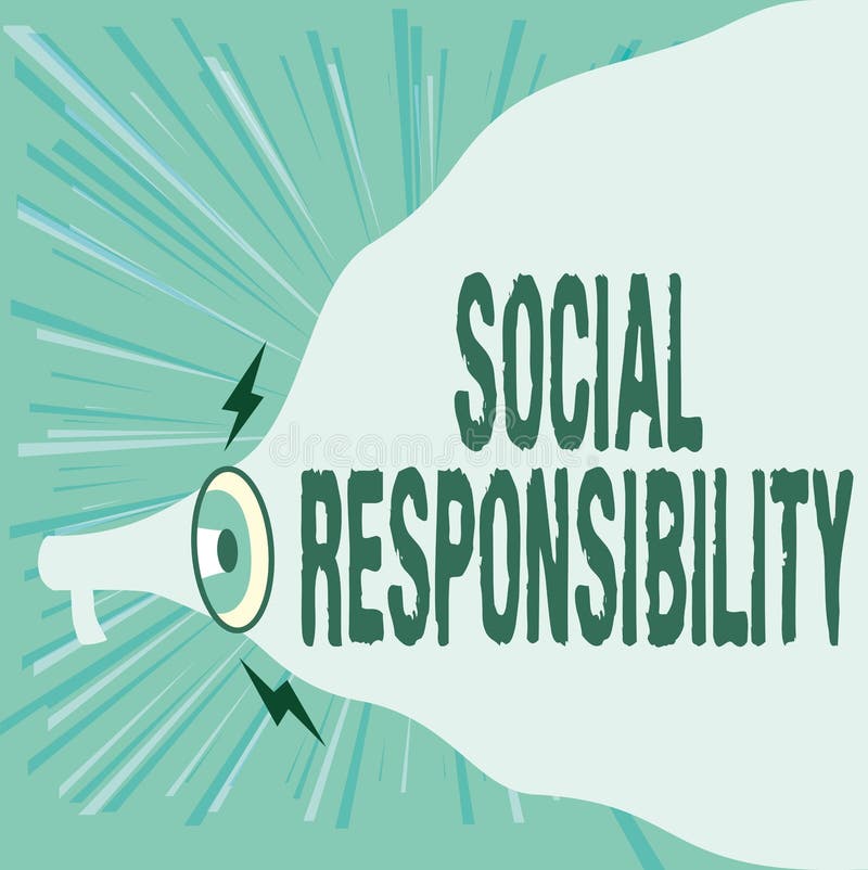 Hand Writing Sign Social Responsibility. Business Concept Obligation ... Hand Writing Sign Social Responsibility. Business Concept Obligation ...