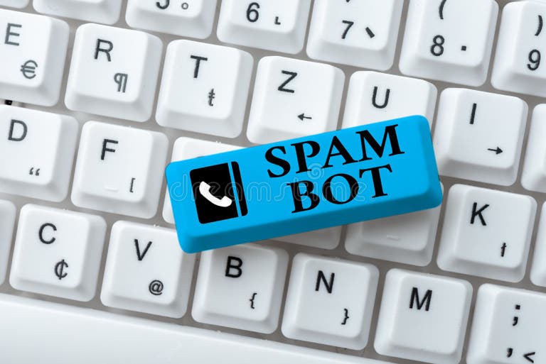 Inspiration Showing Sign Spam Bot. Word for Autonomous Program on the ...