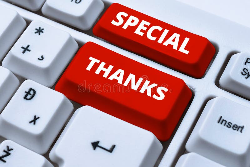 Hand Writing Sign Special Thanks. Word Written on Expression of ... Hand Writing Sign Special Thanks. Word Written on Expression of ...