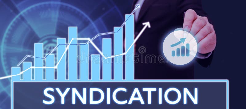 Hand Writing Sign Syndication. Concept Meaning the Transfer of ...