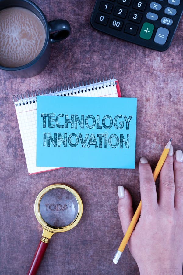 Text Showing Inspiration Technology Innovation. Internet Concept ...