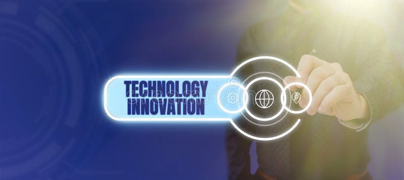 Hand Writing Sign Technology Innovation. Conceptual Photo Advanced Net ...