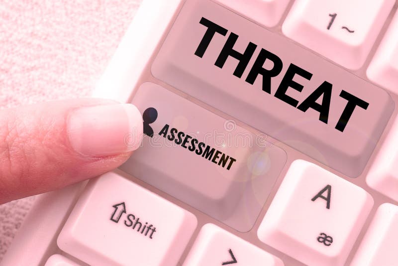 Text Sign Showing Threat Assessment. Business Approach Determining the ... Text Sign Showing Threat Assessment. Business Approach Determining the ...