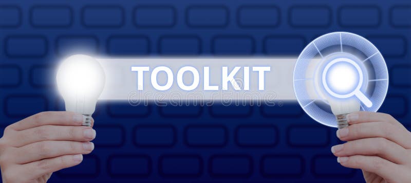 Hand Writing Sign Toolkit. Business Idea Set of Tools Kept in a Bag or ...