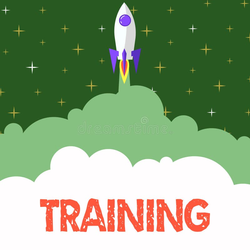 Hand Writing Sign Training. Business Showcase an Activity Occurred when ...