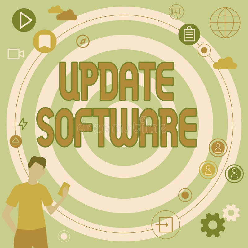 Hand Writing Sign Update Software. Business Showcase Replacing Program ...