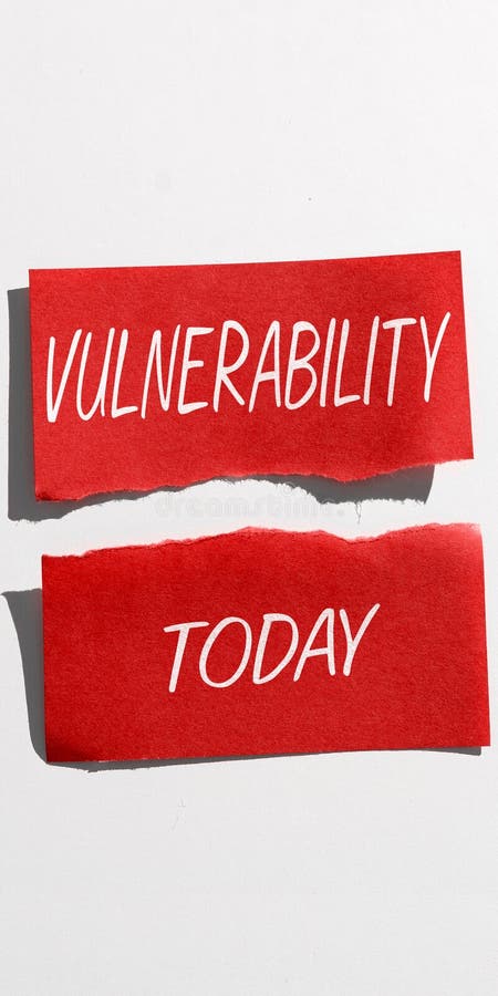 Hand Writing Sign Vulnerability. Business Showcase State of Being ... Hand Writing Sign Vulnerability. Business Showcase State of Being ...