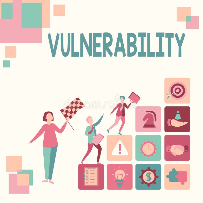 Text Sign Showing Vulnerability. Business Idea State of Being Exposed ...