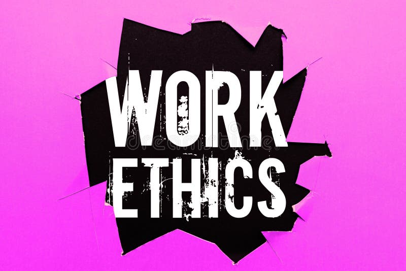 Hand Writing Sign Work Ethics. Business Concept a Set of Values ... Hand Writing Sign Work Ethics. Business Concept a Set of Values ...