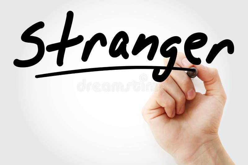 Hand Writing Stranger Marker Stock Photos - Free & Royalty-Free Stock ...