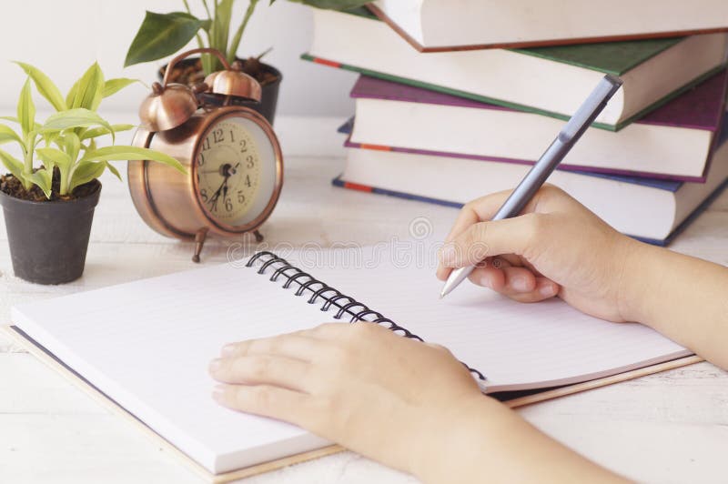 Hand writing on table stock image. Image of handwriting - 85005237